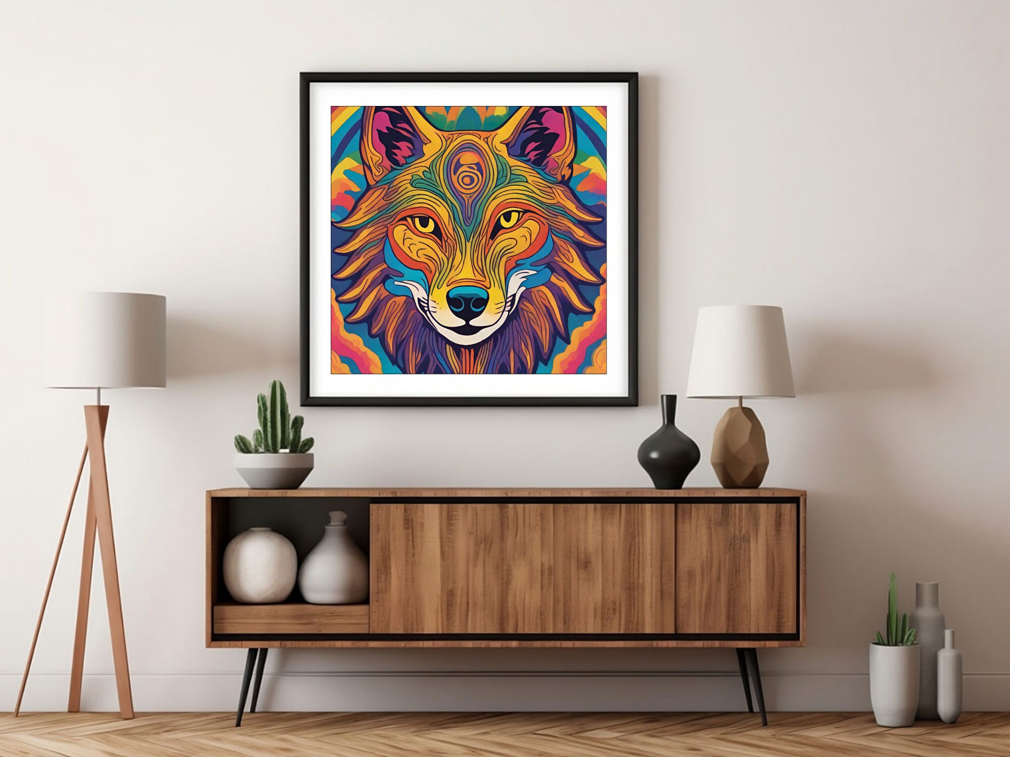 Abstract Animal Portraits Wall Art | Creatures in Color Collection ...