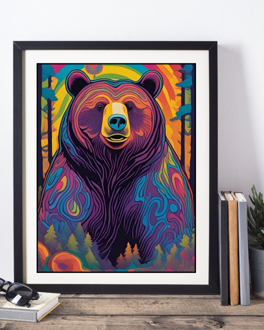 Abstract Animal Portraits Wall Art | Creatures in Color Collection “THE ...