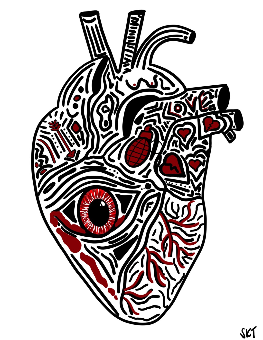 Bleeding Heart Fine Art Paper Print| Giclee Print, Original Art, Home ...