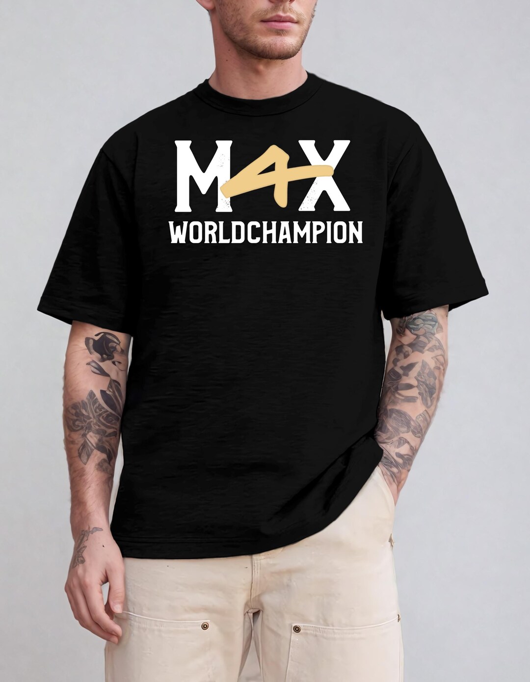 Max Verstappen World Champion T-shirt - Formula 1 Fan Tee, F1 Shirt ...