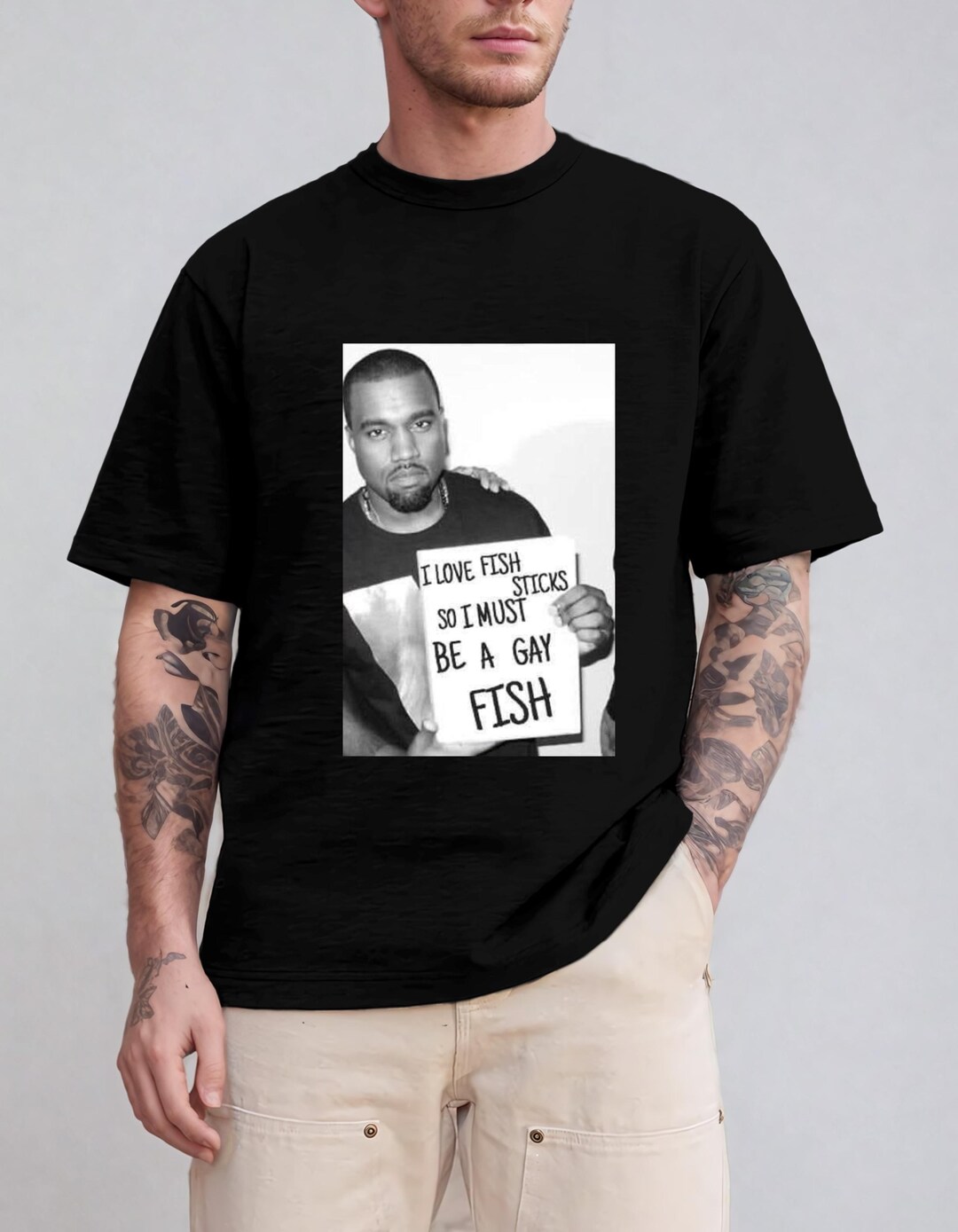 Kanye Fishsticks T-shirt | South Park Meme Tee | Funny Graphic Tee for ...