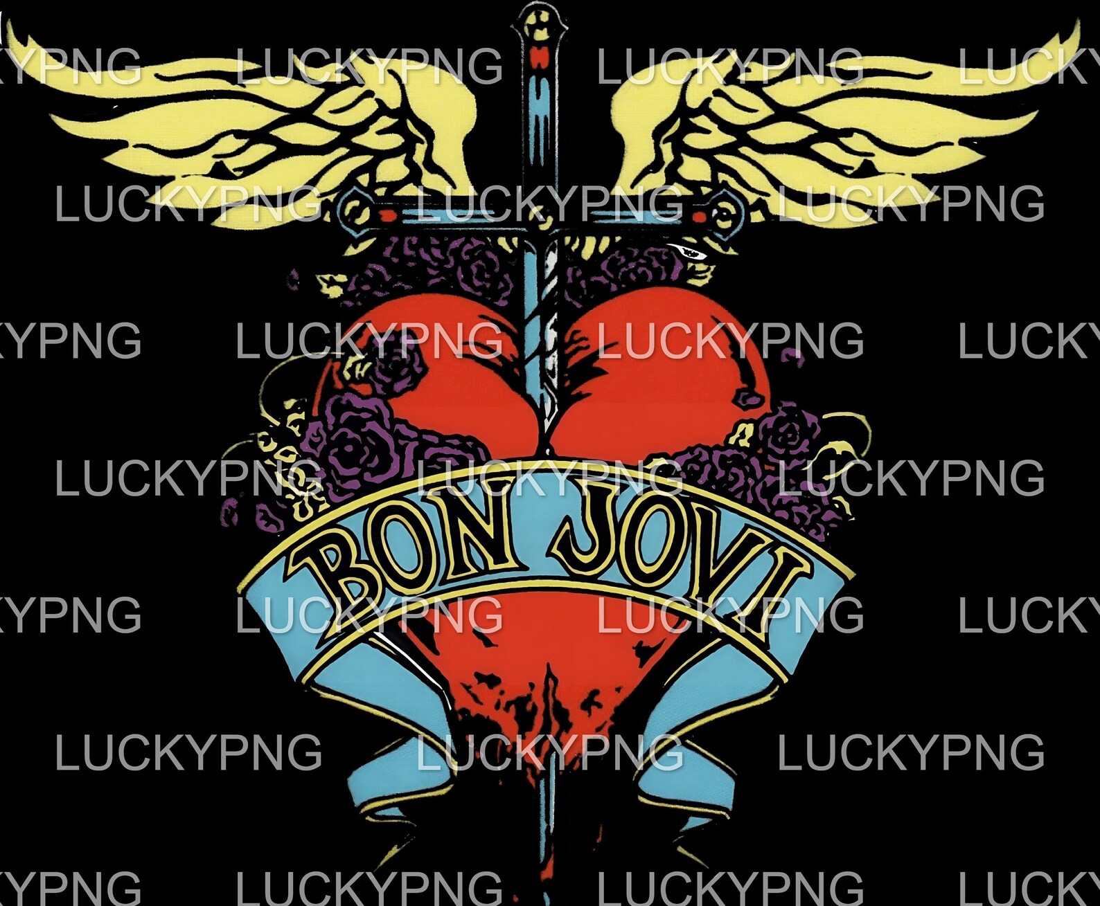 Bon Jovi PNG L Bon Jovi Arts L Bon Jovi Retro PNG L Retro L Bon Jovi L Bon Jovi Prints L Bon ...