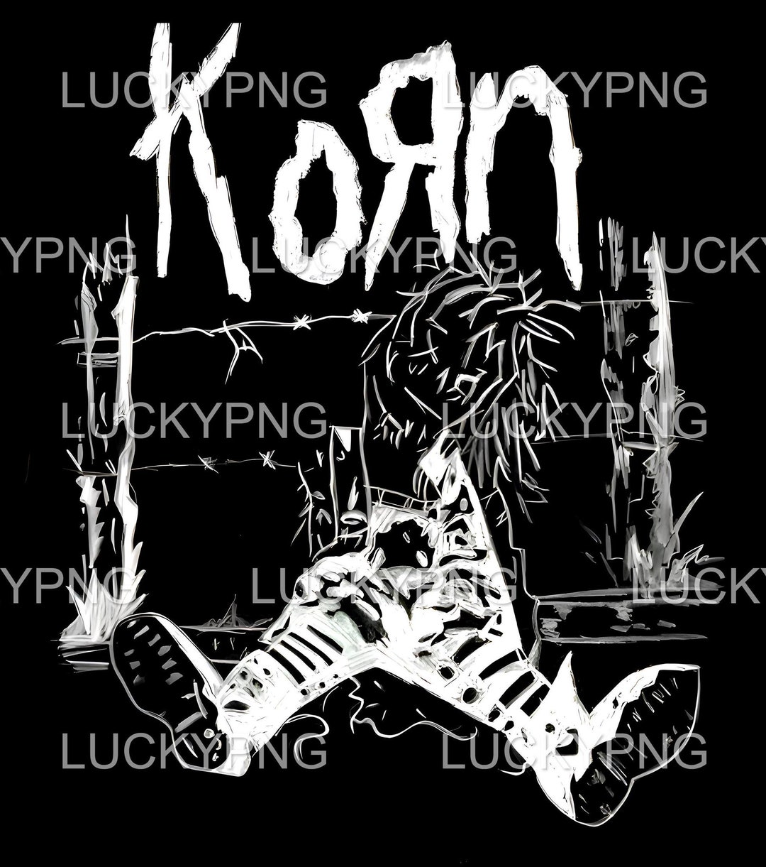 Korn Band Png L Korn Prints L Korn Band Art L KORN Retro L KORN Retro Png L Retro Korn Png L ...