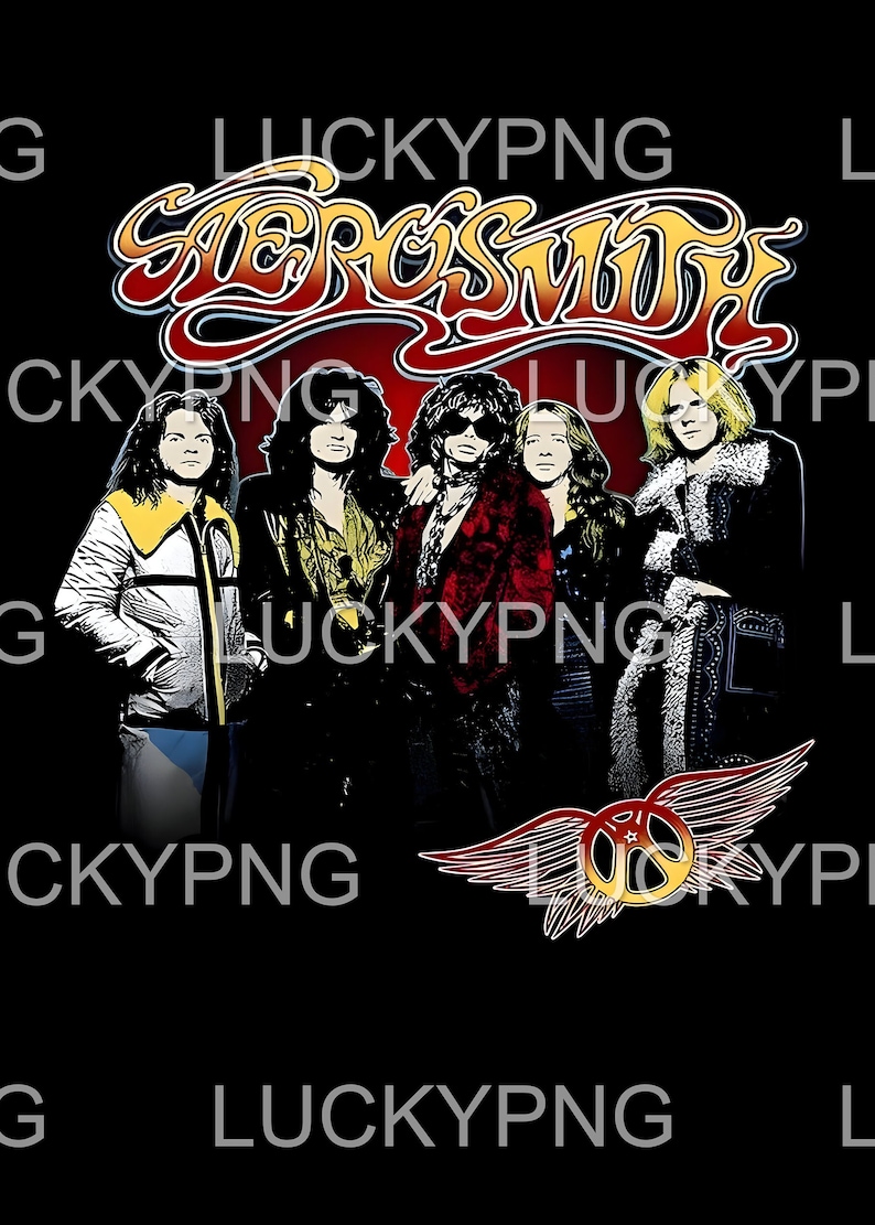 Aerosmith Retro Art PNG (digital Download) - Etsy