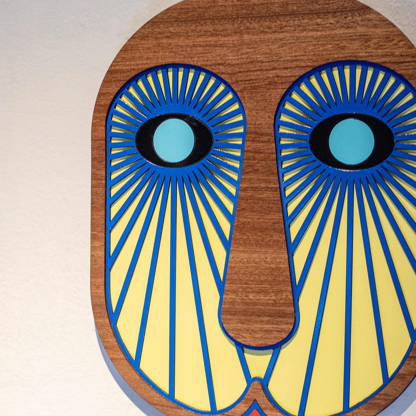 African Inspired Handcrafted Wooden Wall Mask - Ethical Tribal Home ...