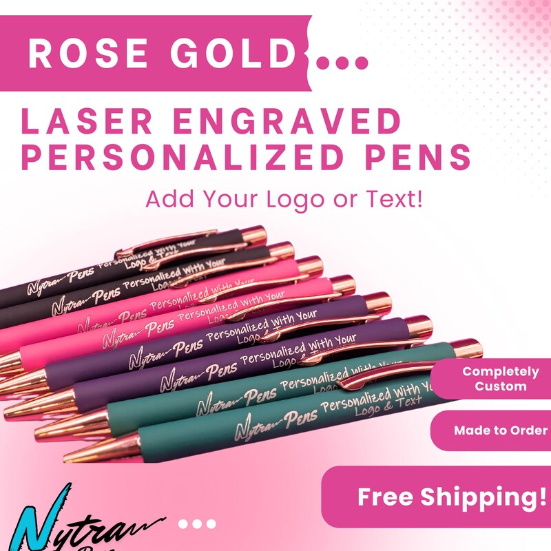 Personalized Pens Rose Gold - Etsy