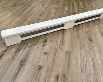 Shaker Style 5 Ft. Wood Baseboard Heater Cover Kit in White - Etsy Canada