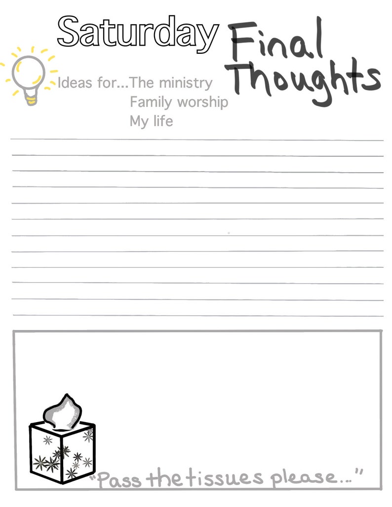 Printable Notebook Pages for Regional Convention - Etsy