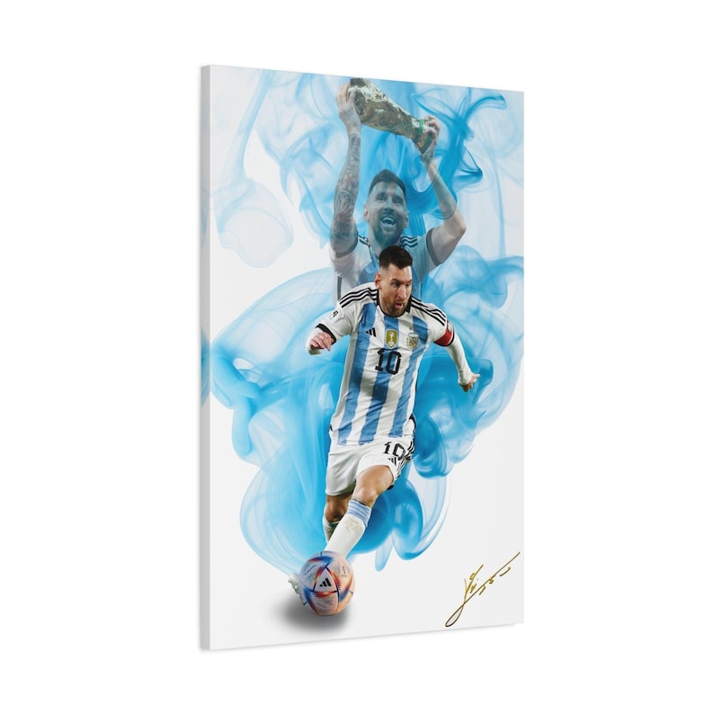 Messi Poster, Lionel Messi Art, World Cup Argentina, Soccer Wall Arts ...