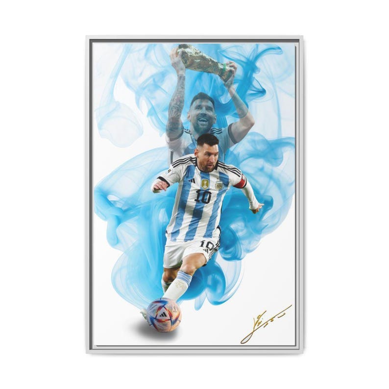 Messi Poster, Lionel Messi Art, World Cup Argentina, Soccer Wall Arts ...