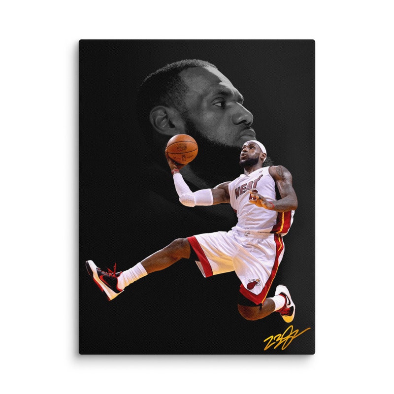 Lebron James Canvas - Etsy
