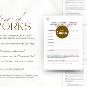 Editable Intravenous (IV) Therapy and Vitamin Injection Consent Form - Etsy