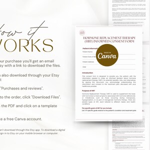 Editable Hormone Replacement Therapy Consent Form - Etsy