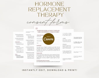 HRT Waiver Form Bundle TRT Prostate Cancer Waiver Mammogram Waiver PAP ...