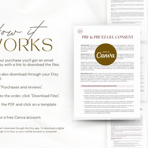 Editable PRF (platelet Rich Fibrin) & PRF EZ Gel Treatment Consent Form ...