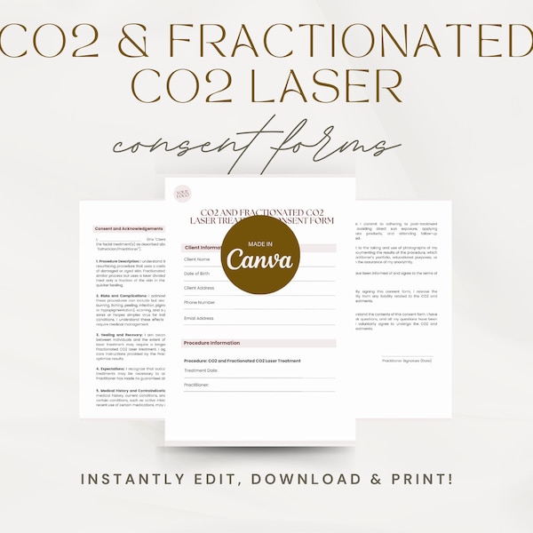 Laser Consent Form - Etsy