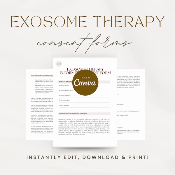 Exosome Consent Form - Etsy