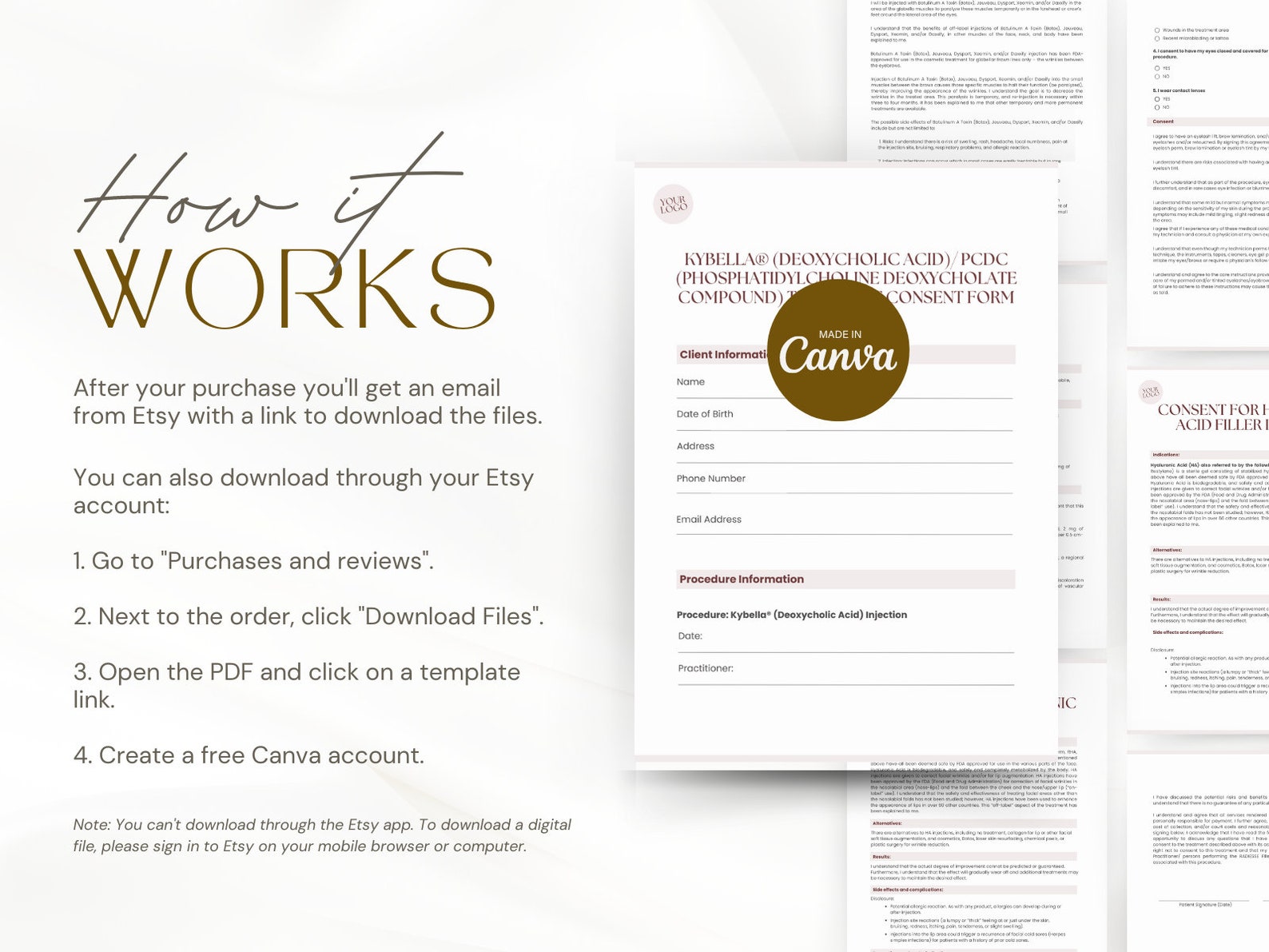 Editable Kybella® (deoxycholic Acid) Treatment Consent Form - Etsy