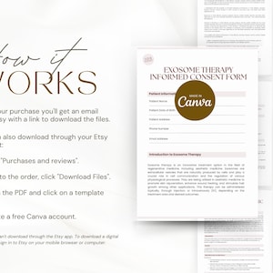 Editable Exosome Treatment Consent Form - Etsy