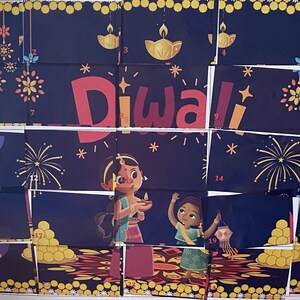 12 Nos Diwali Sticker Puzzle for Kids - Etsy