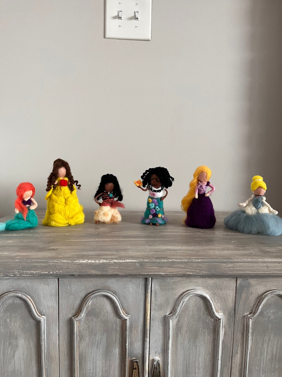 Disney Princess Dolls Felted to Order - Etsy