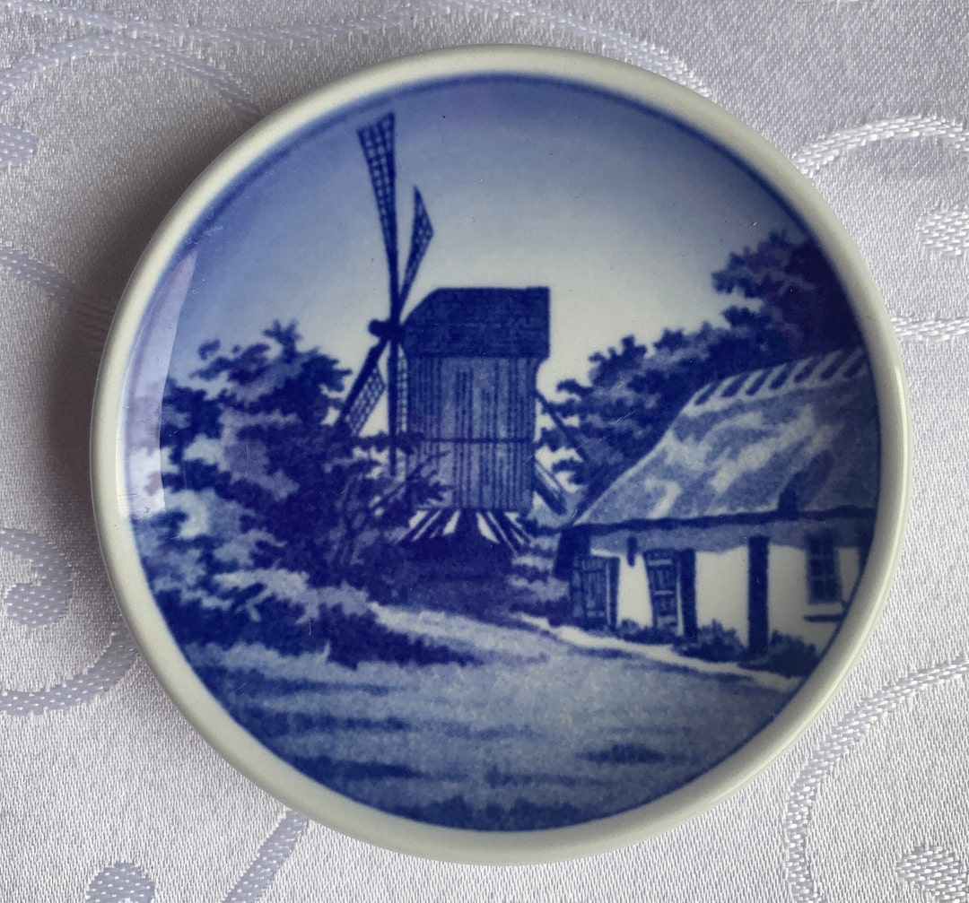 Royal Copenhagen Denmark Mini Plate Windmill - Etsy