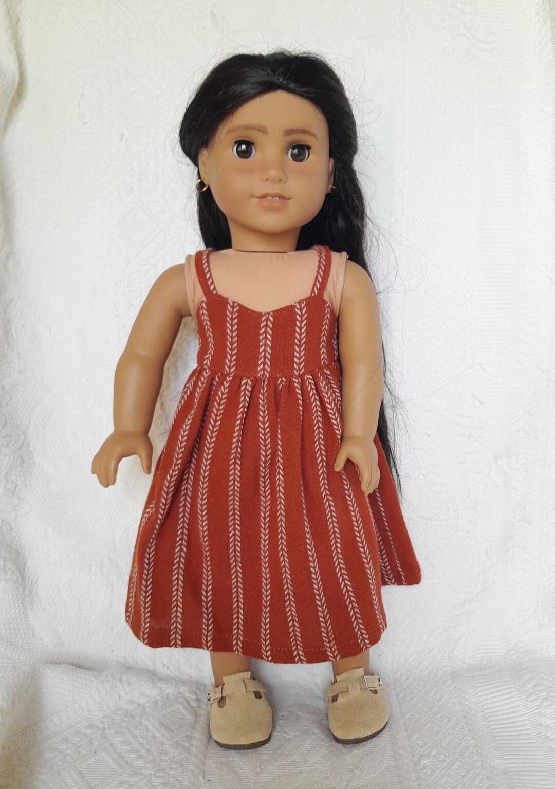 Copper Boho Sun Dress for 18 Inch Dolls - Etsy