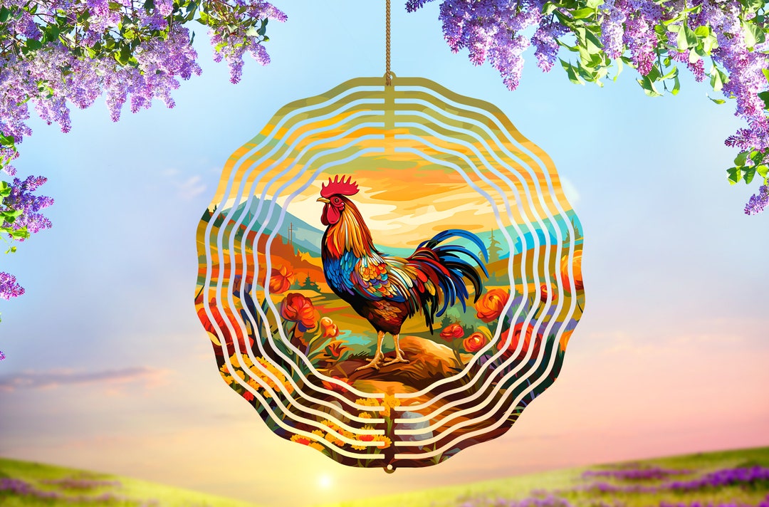 Rooster Wind Spinner Sublimation Design Chicken Rooster PNG Sublimation ...