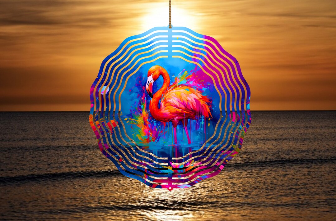 Flamingo Wind Spinner Sublimation Design Flamingo PNG Sublimation ...