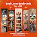 Whimsical Bookworm Bookmark Designs, Printable Cute Bookmark Bundle ...