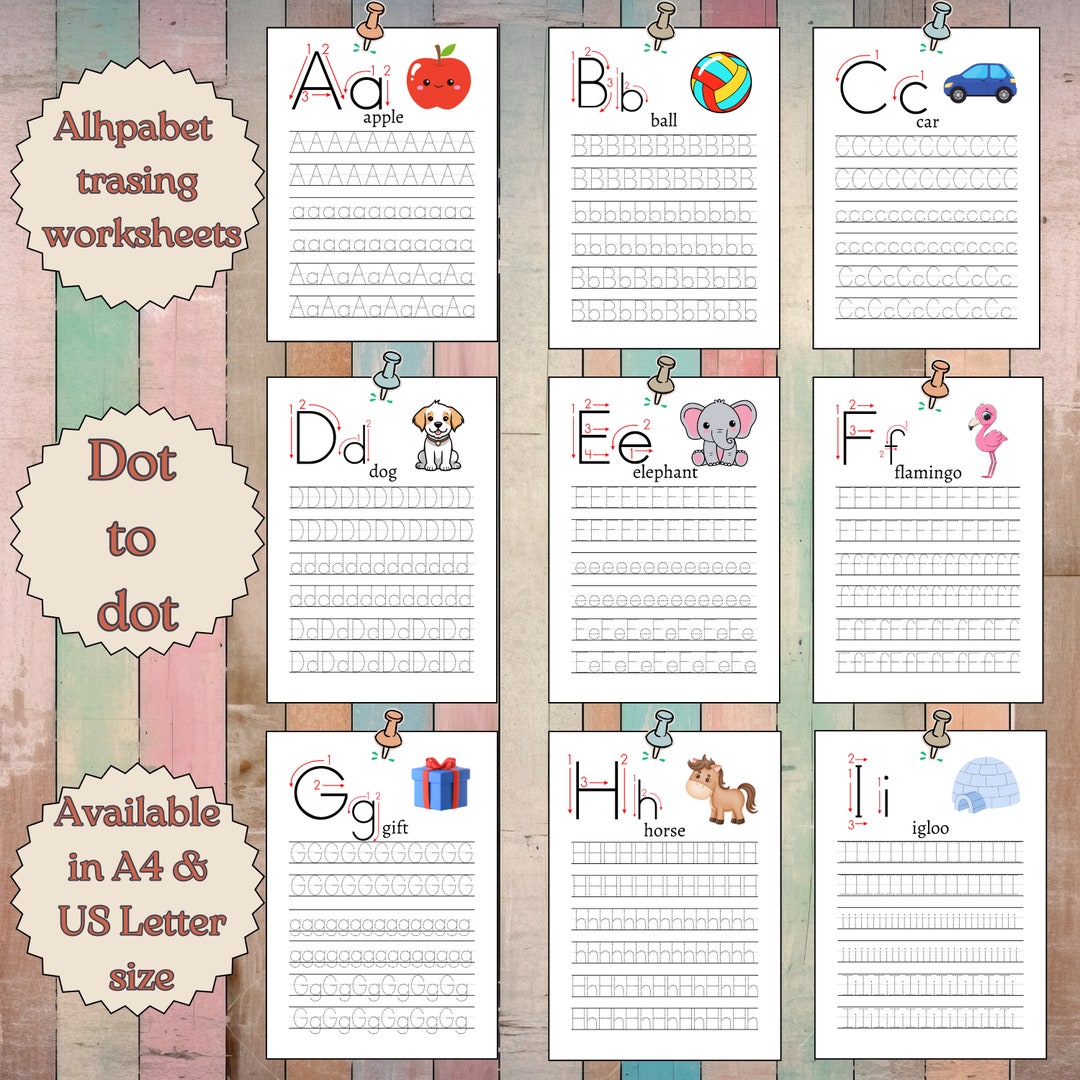 26 Printable Trace the Alphabet Worksheets Alphabet Worksheets Download ...
