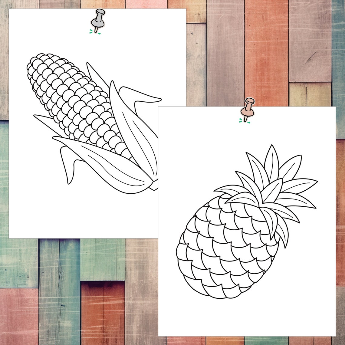 Bundle 186 Printable Coloring Pages for Kids Coloring Book Preschool ...