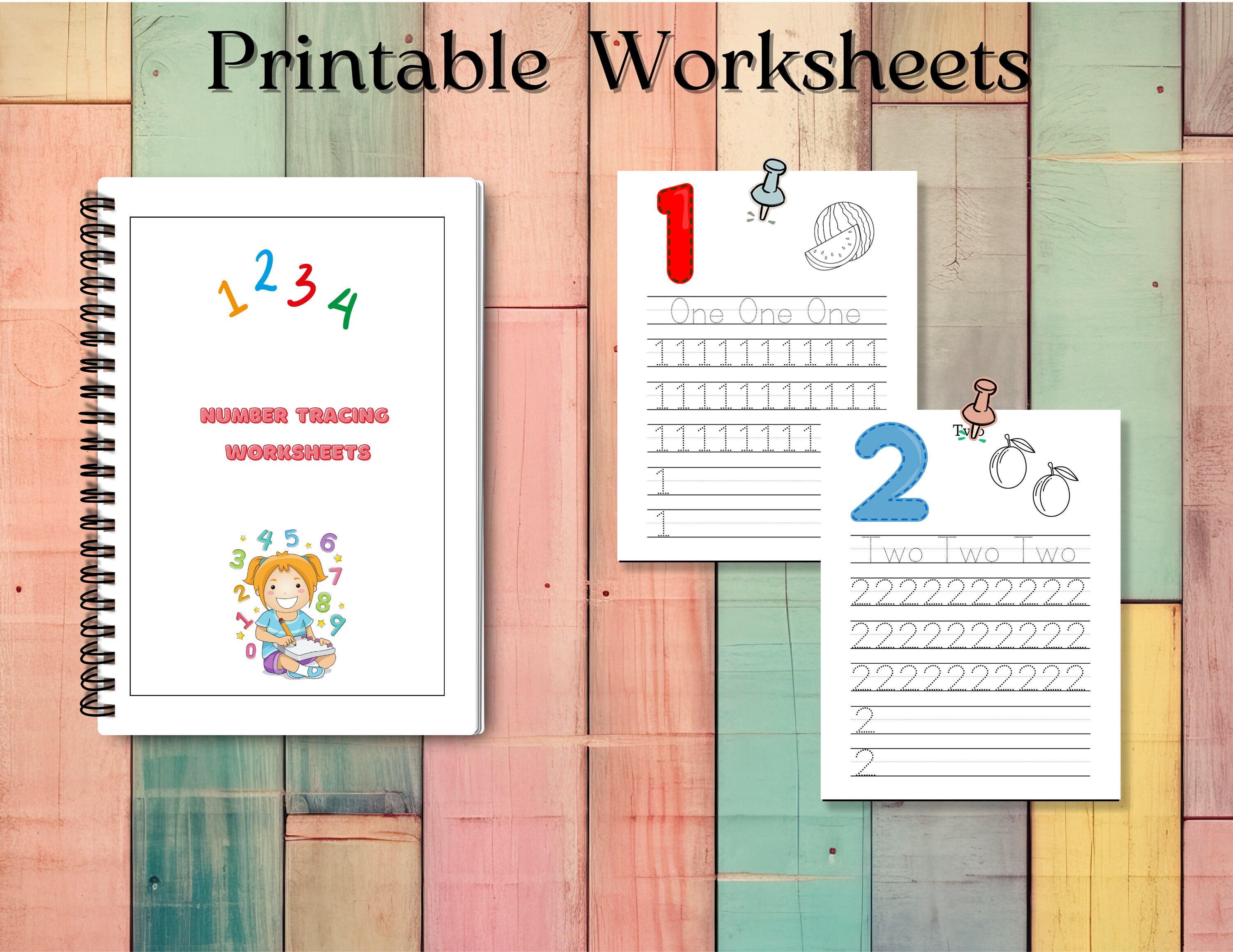 10 Number Worksheets Dot to Dot Tracing Printable Activity Worksheet ...