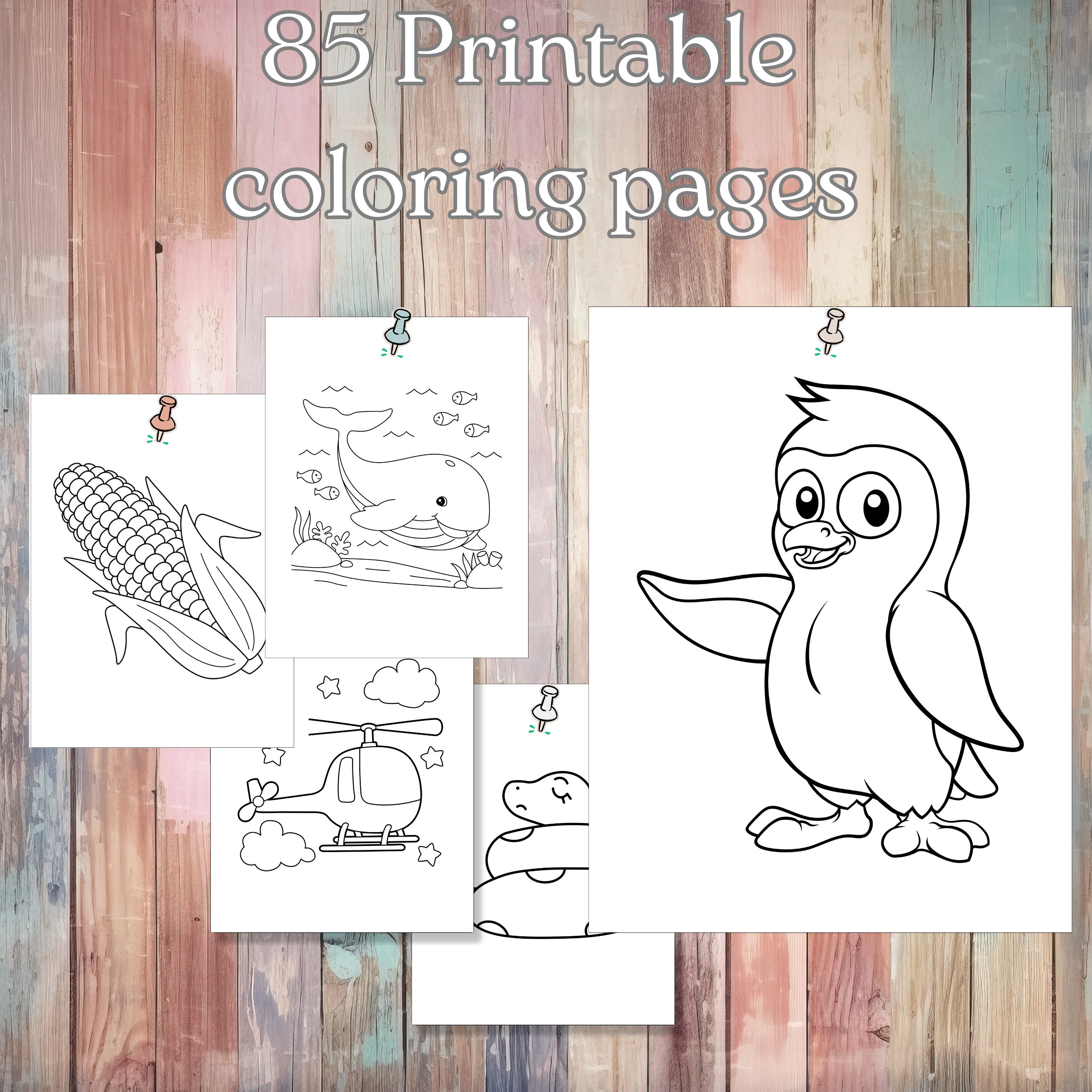 85 Printable Coloring Pages for Kids Coloring Book Preschool ...