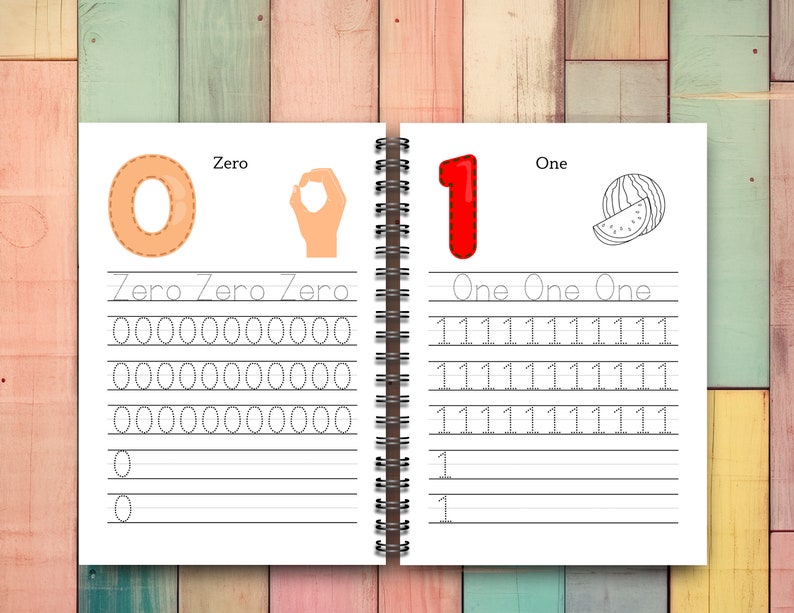 10 Number Worksheets Dot to Dot Tracing Printable Activity Worksheet ...