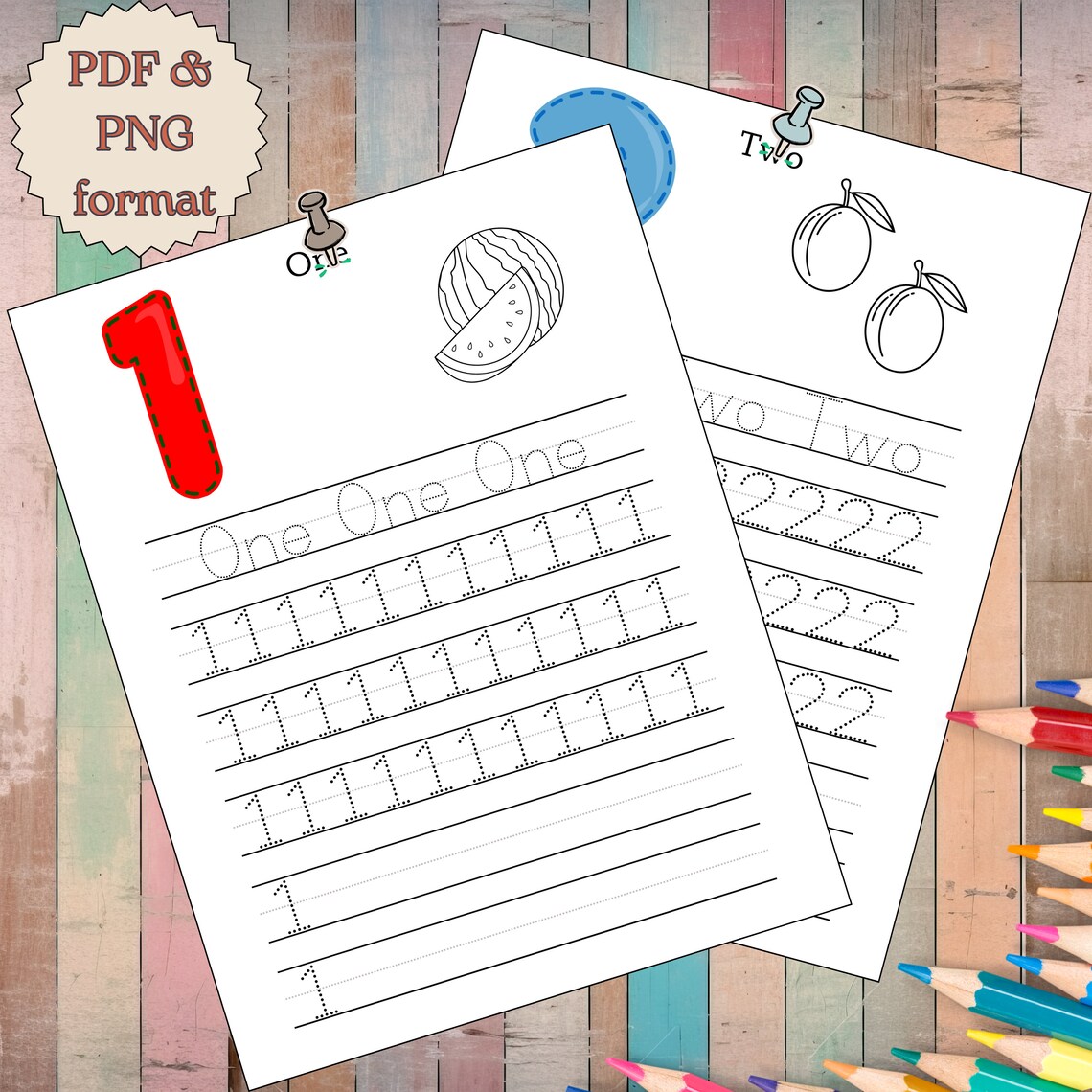 10 Number Worksheets Dot to Dot Tracing Printable Activity Worksheet ...
