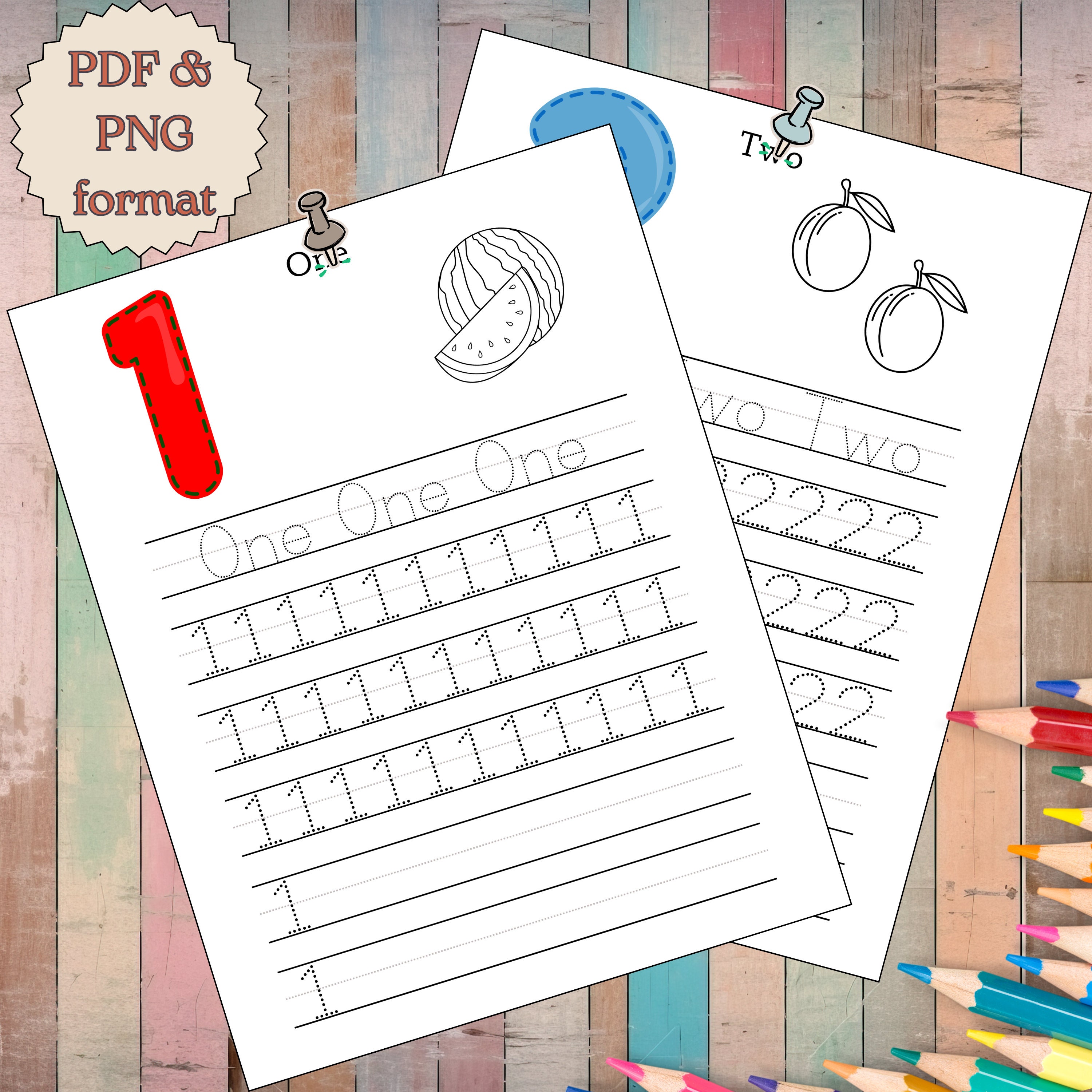 10 Number Worksheets Dot to Dot Tracing Printable Activity Worksheet ...
