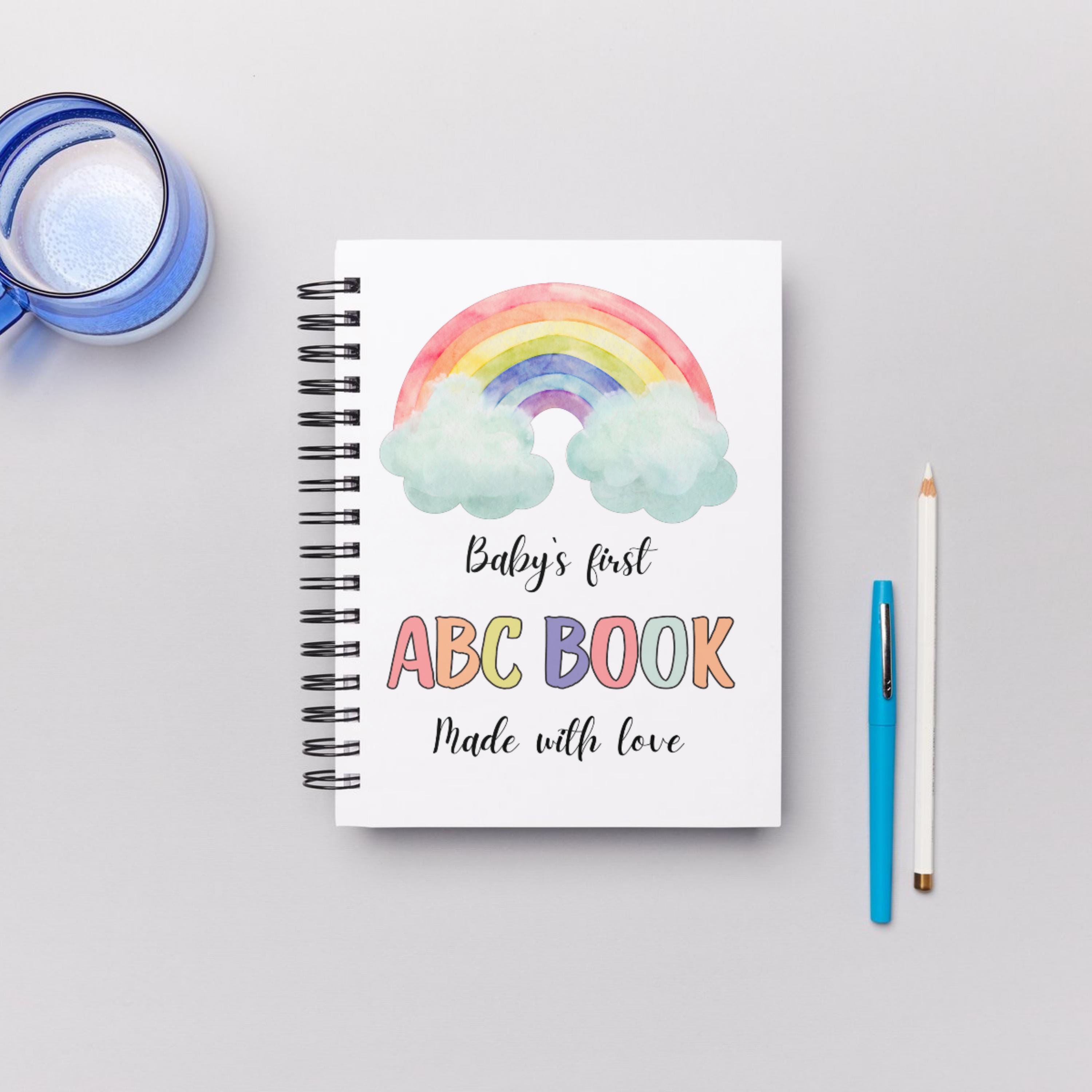 ABC Book Baby Shower Activity ABC Baby Shower Coloring Book Baby's ...