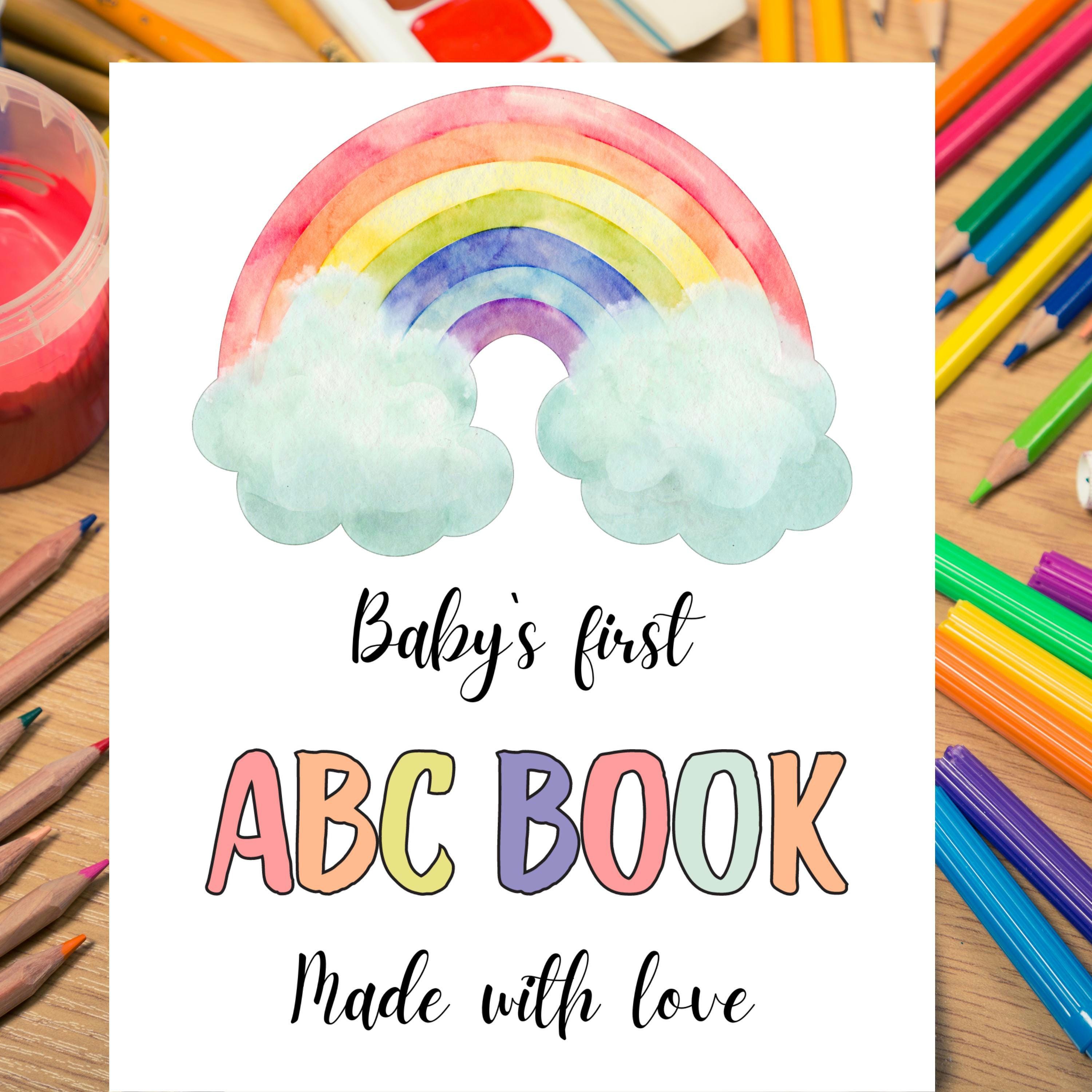 ABC Book Baby Shower Activity ABC Baby Shower Coloring Book Baby's ...