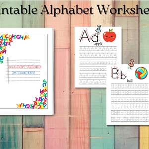 26 Printable Trace the Alphabet Worksheets Alphabet Worksheets Download ...