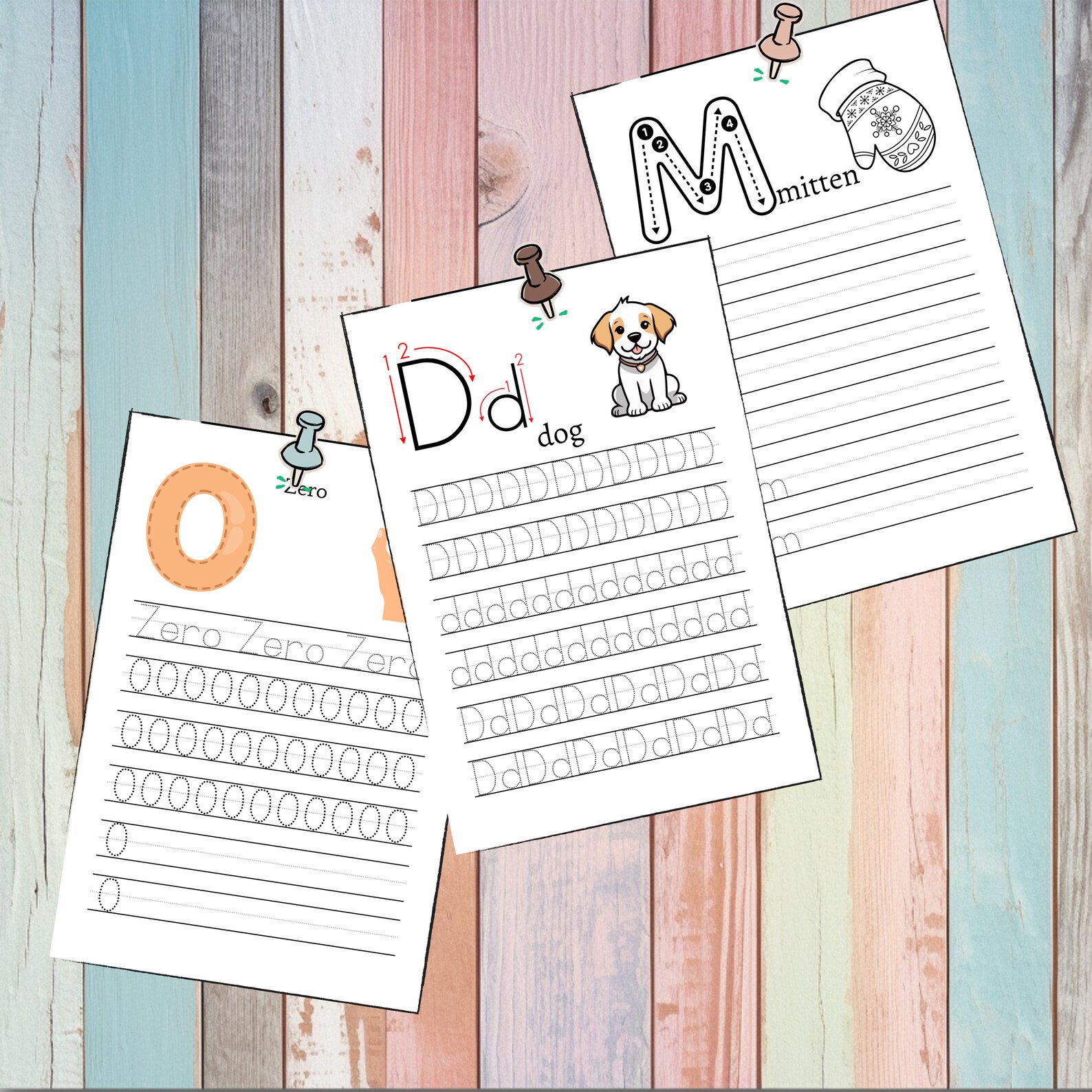 Pre-k + Kindergarten Learning Bundle Bundle Alphabet Number Worksheets ...