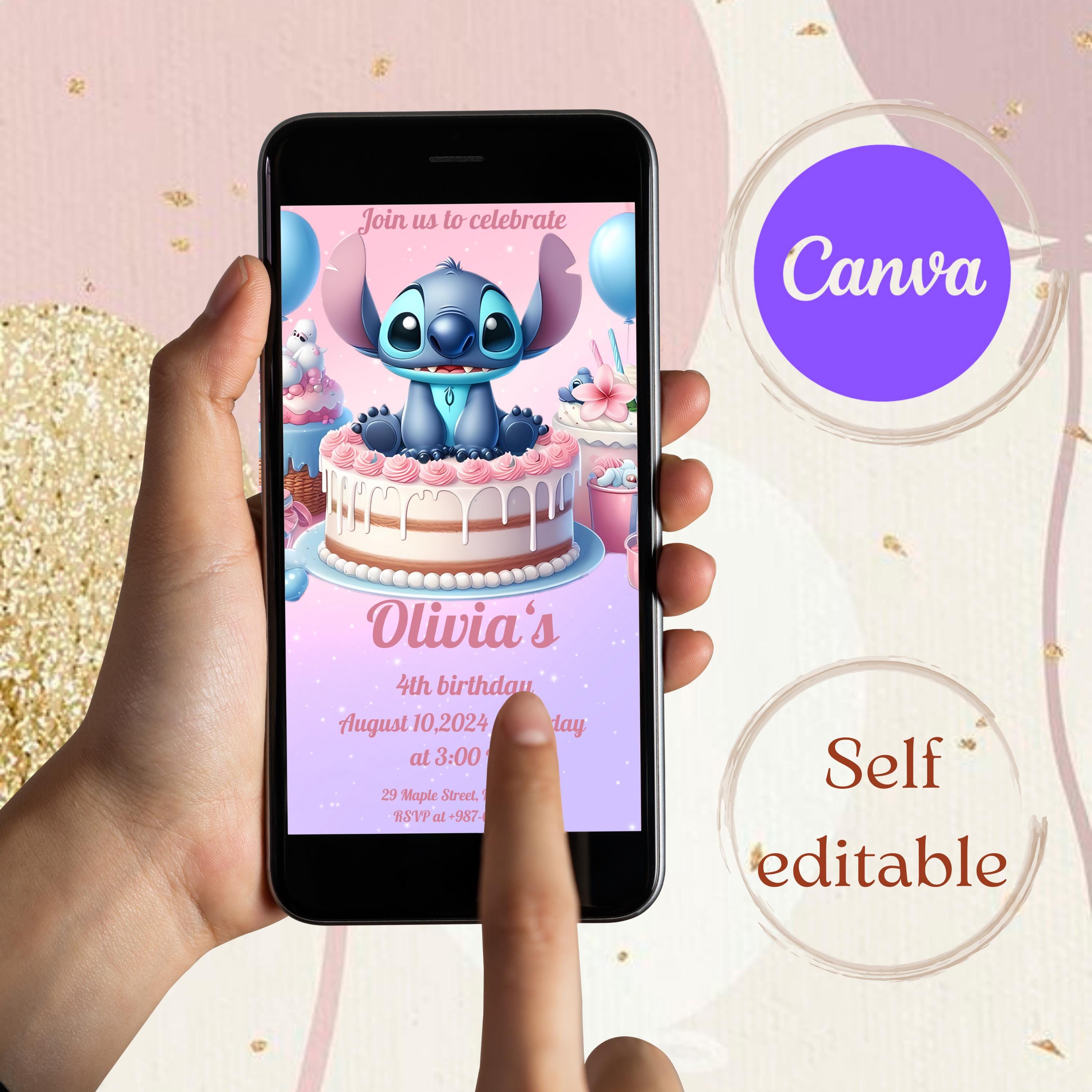 Stitch Birthday Invitation Stitch and Lilo Birthday Print or Share ...