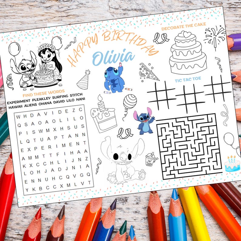 Stitch Birthday Invitation Stitch and Lilo Birthday Print or Share ...