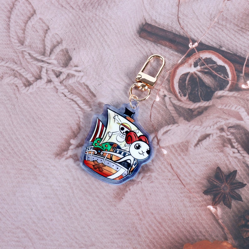 Merry Go Pirate Ship Anime Keychain - Etsy