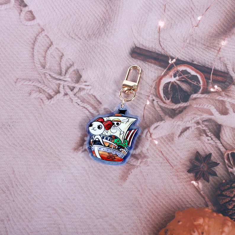 Merry Go Pirate Ship Anime Keychain Acrylic Manga OP - Etsy