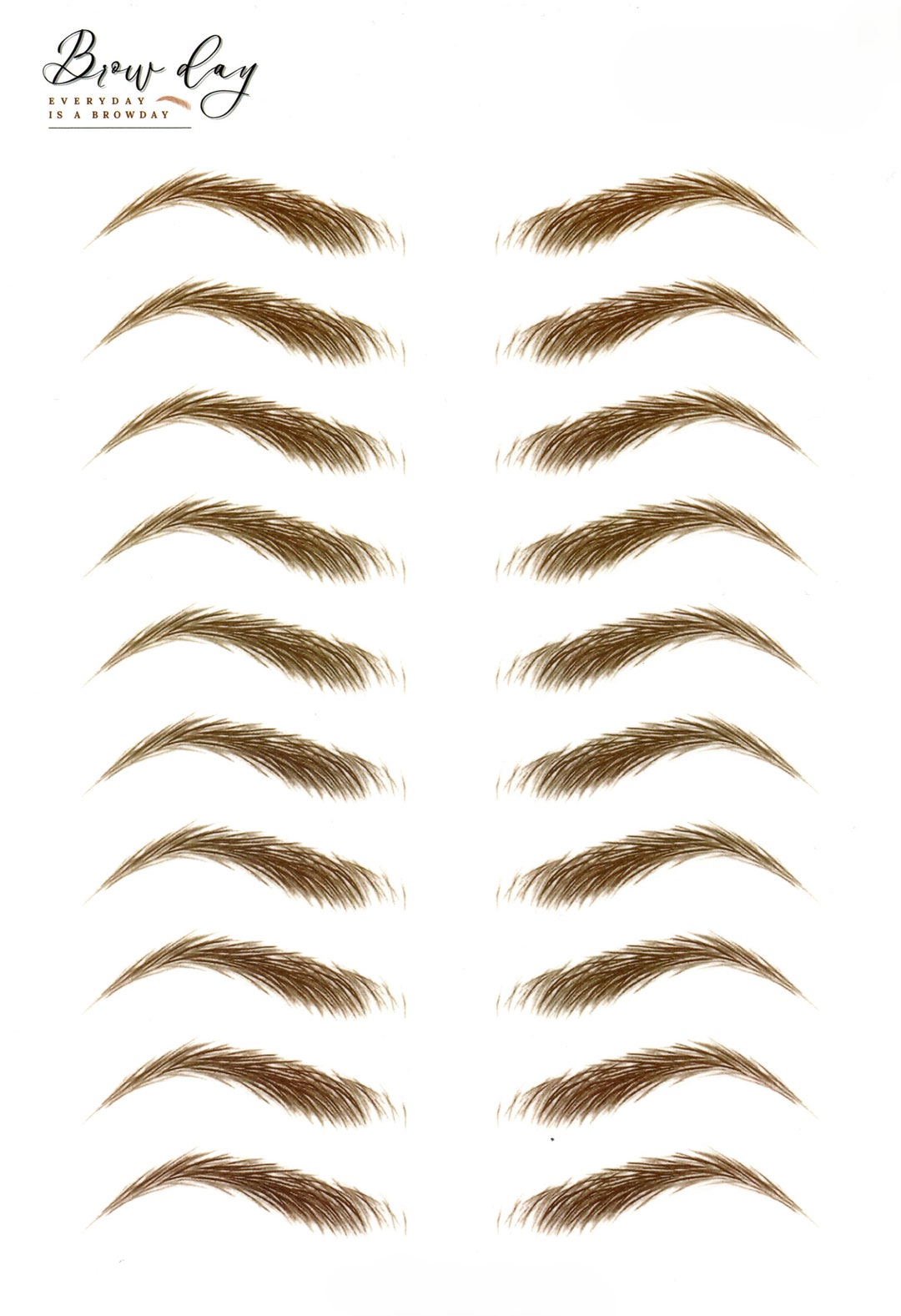 Eyebrow Stickers - SAME SIZE - Helsinki - Large - All the Brows in the ...