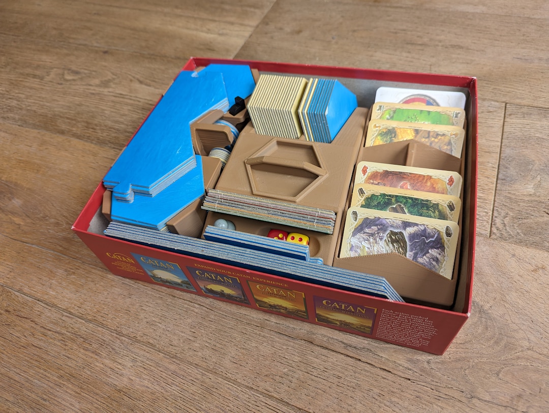 Catan Box Organiser . Fits Seafarers and 5-6 Extensions. Made for ...