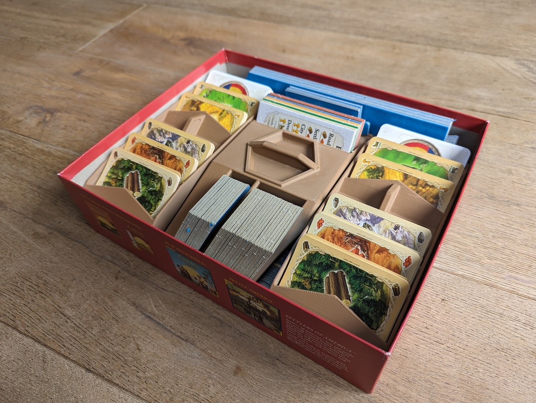 Settlers of Catan Box Organiser for Base + 5-6 Player Expansion. Made ...