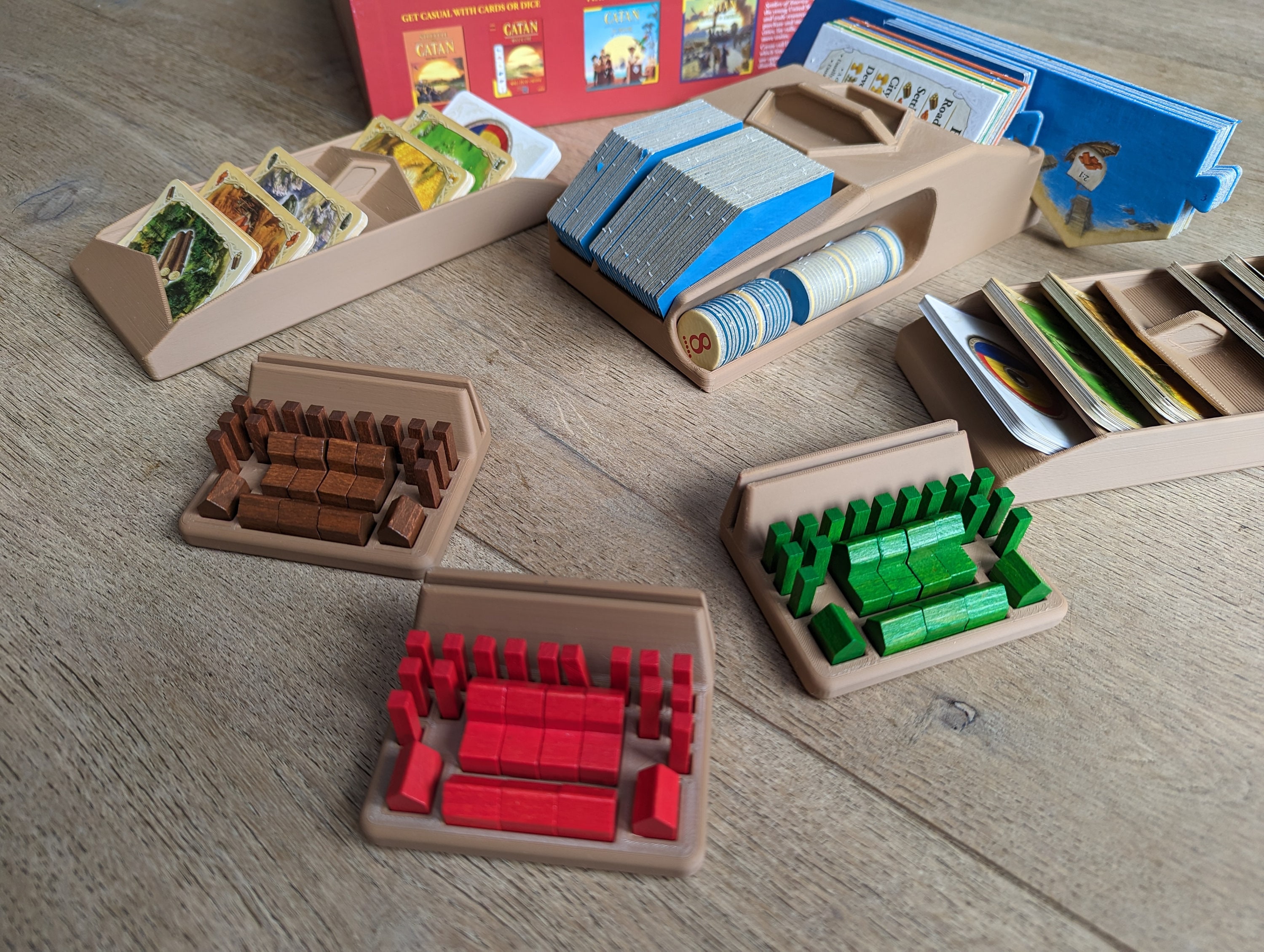 Settlers of Catan Box Organiser for Base 5-6 Player Expansion. Made for ...