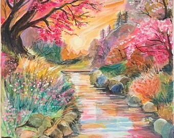 Acrylic Paintings - Etsy UK